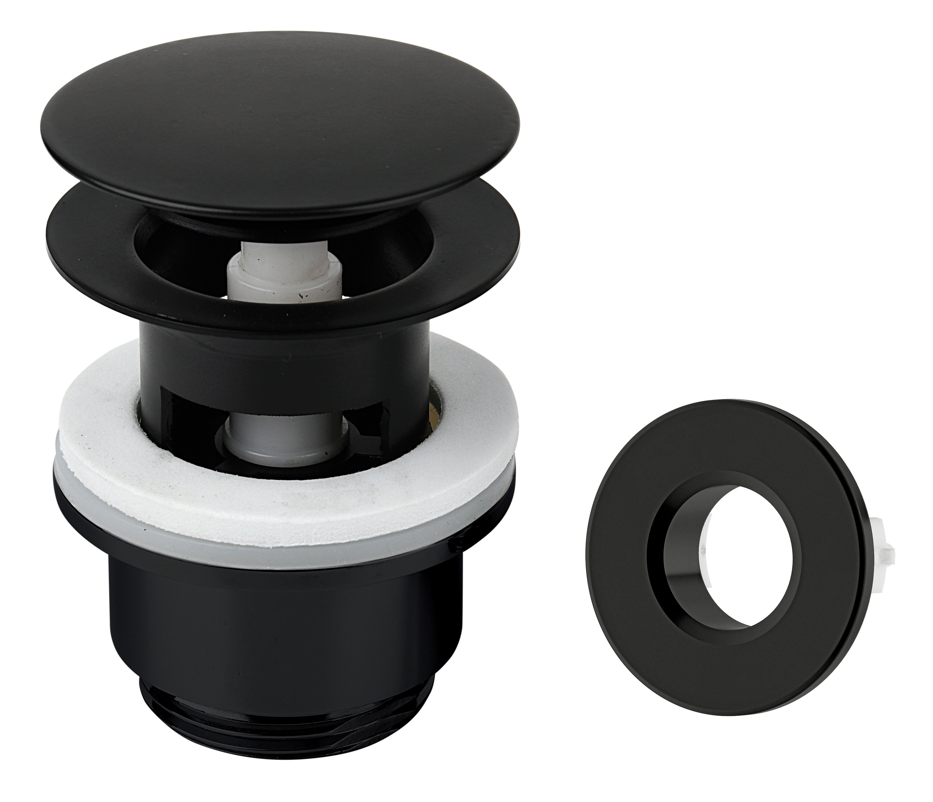 Badrum Tillbehör Matt svart Pop-up bottenventil [https://damixa.se]